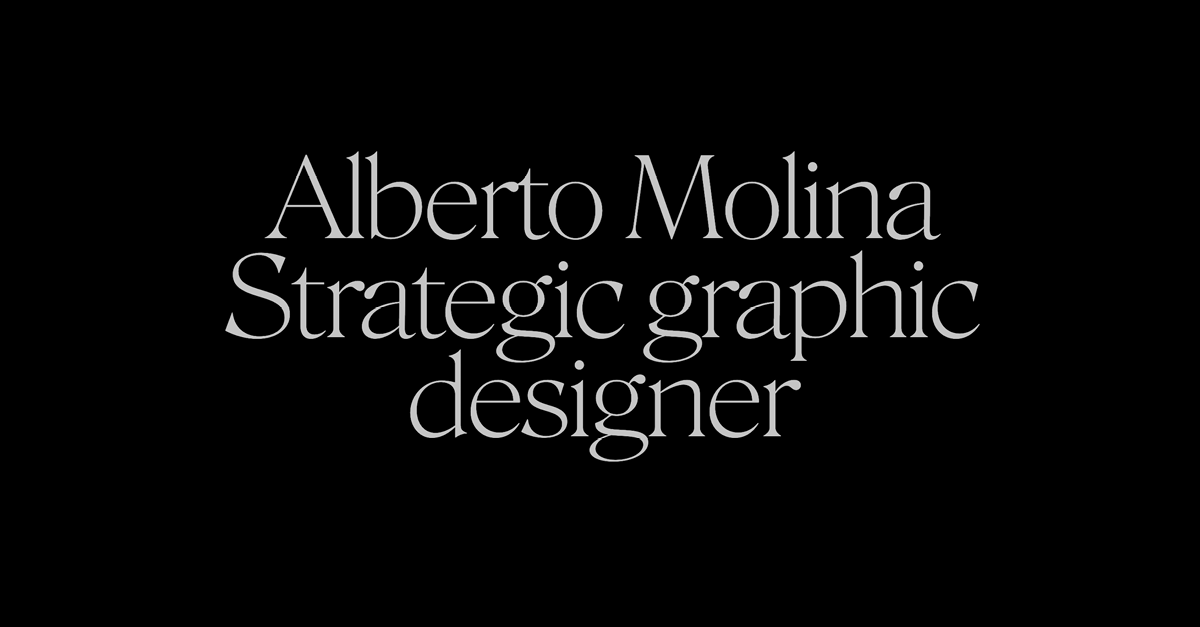 Alberto Molina Designer - AlbertMolina